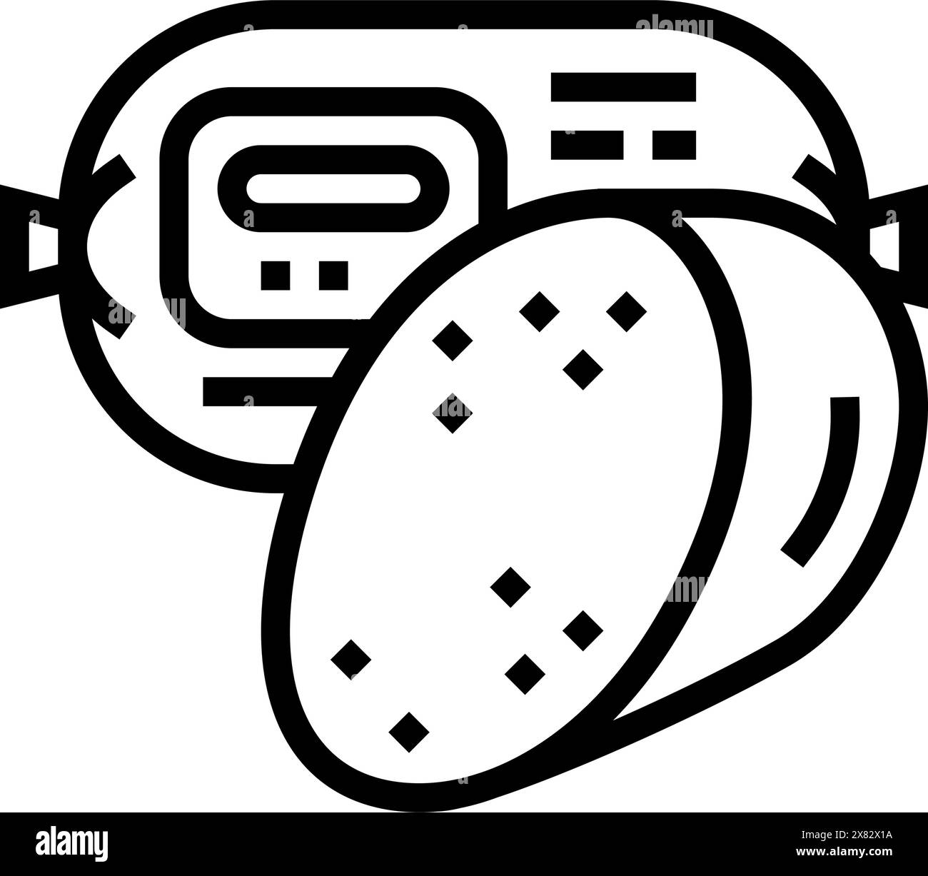 liver sausage meat line icon vector illustration Stock Vector Image ...