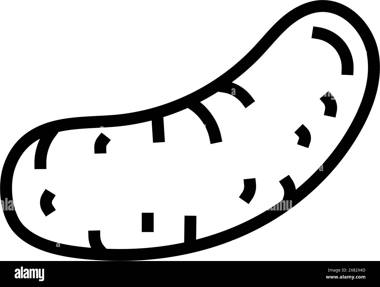 blood sausage meat line icon vector illustration Stock Vector Image ...