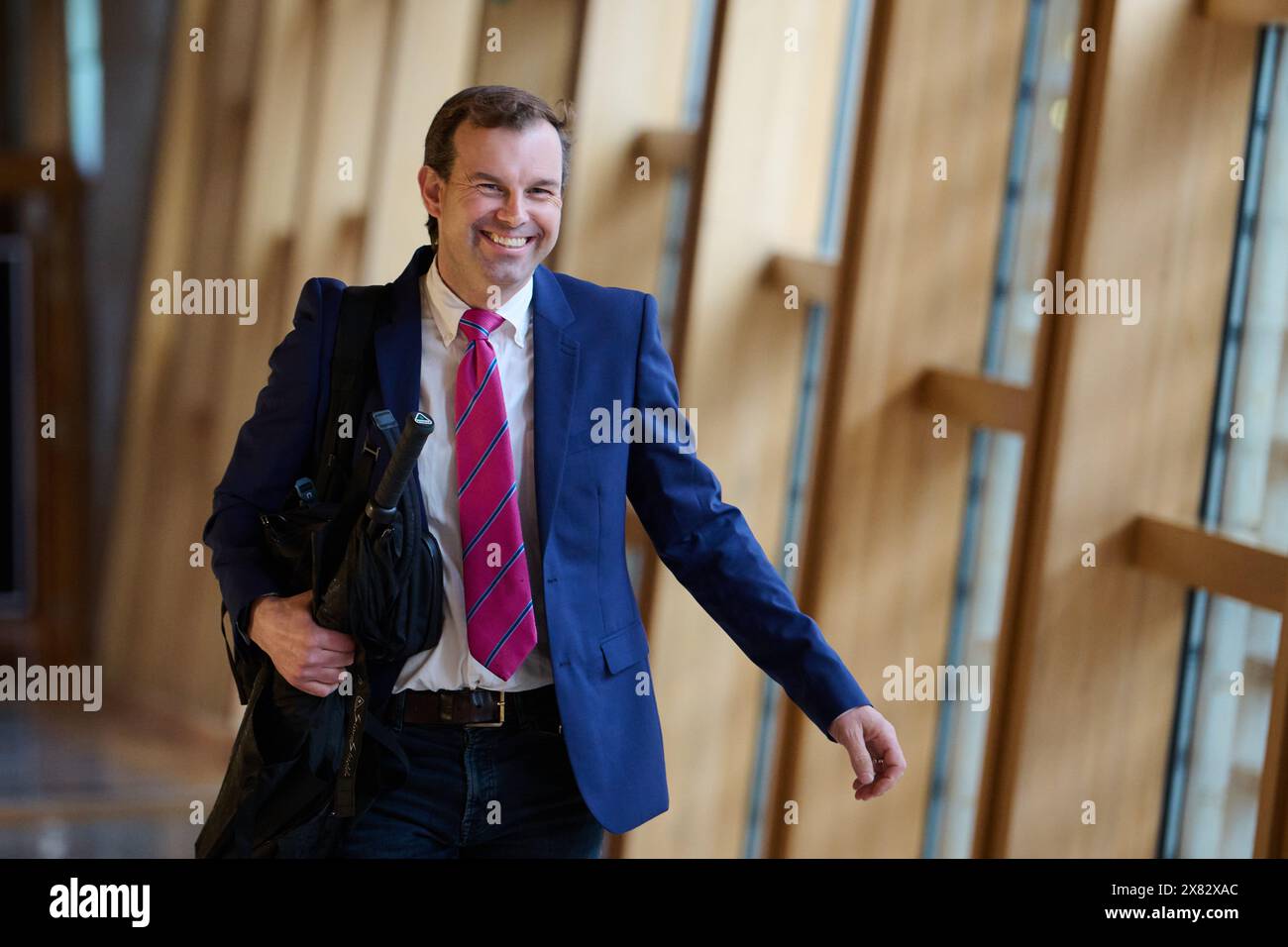 Edinburgh Scotland, UK 22 May 2024. Journalists James Cook at the ...
