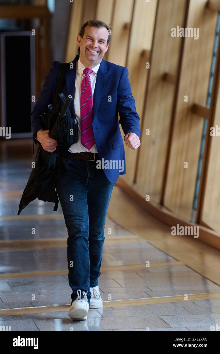 Edinburgh Scotland, UK 22 May 2024. Journalists James Cook at the ...
