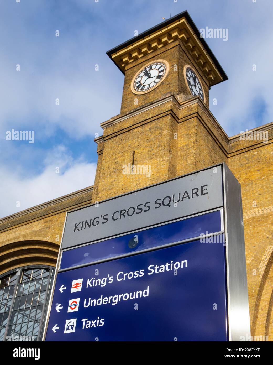 London, UK - February 5th 2024: A sign at Kings Cross station in London ...