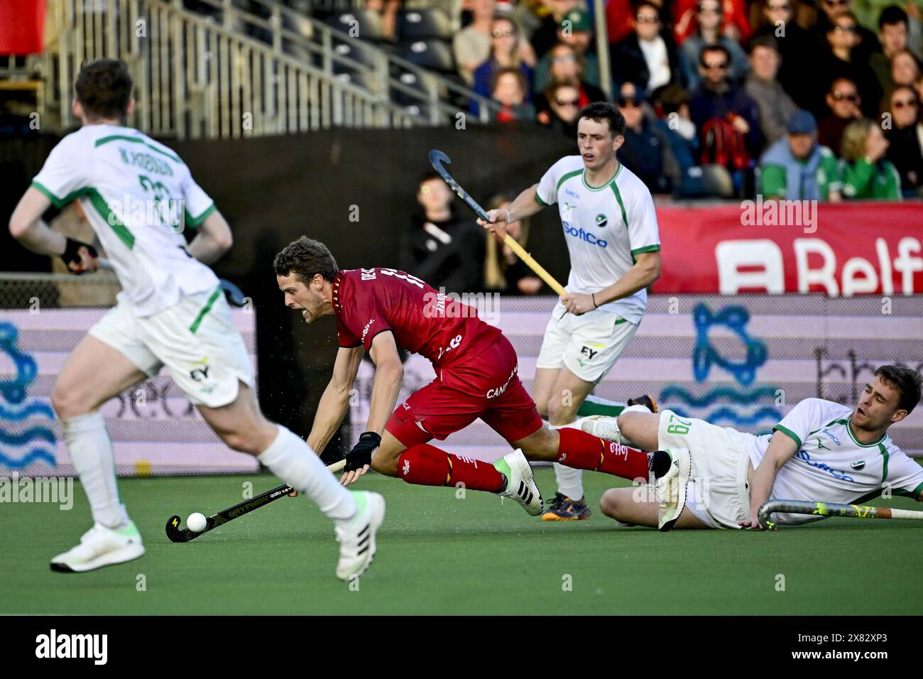 Antwerp, Belgium. 22nd May, 2024. Irish Ben Pasley, Belgium's Nicolas ...