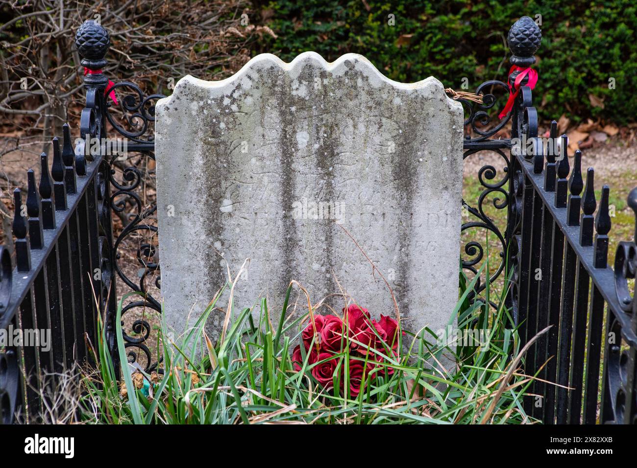 London, UK - February 5th 2024: The grave of famous clown Joseph ...