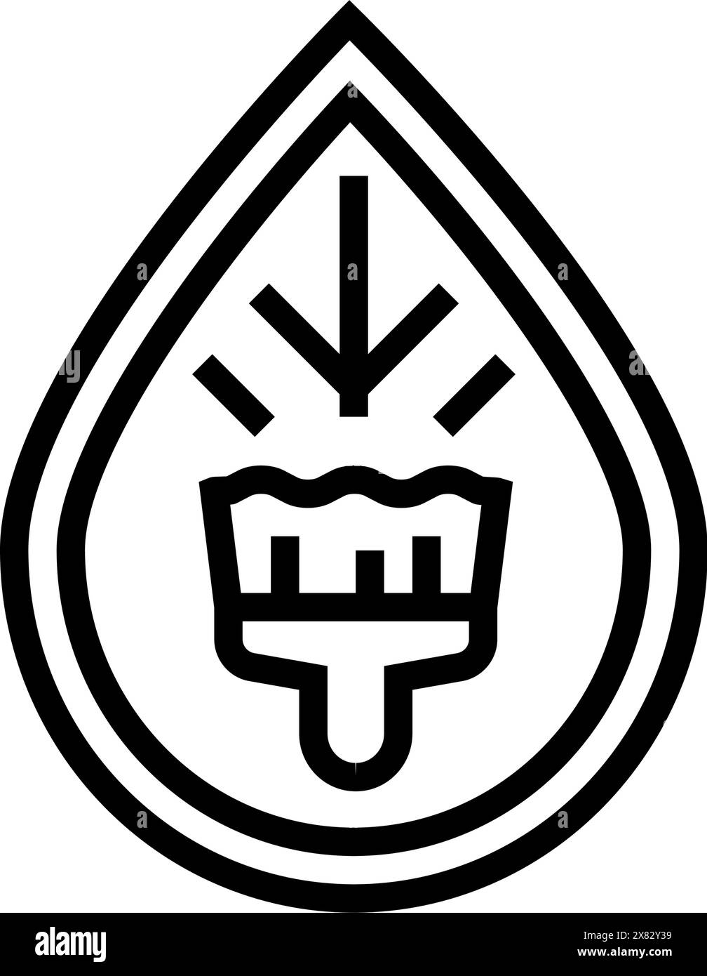 natural dyes sustainable fashion line icon vector illustration Stock ...