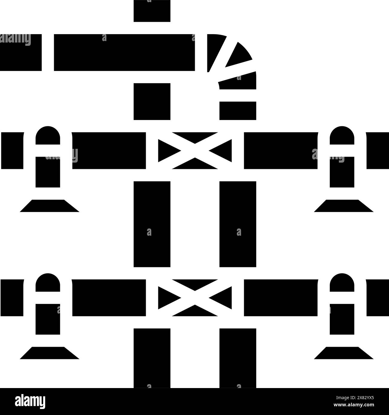 ventilation ducts glyph icon vector illustration Stock Vector Image ...