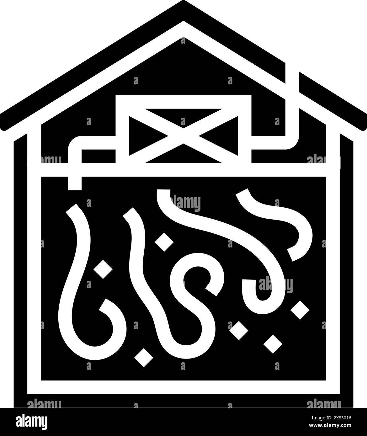 air circulation ventilation glyph icon vector illustration Stock Vector ...