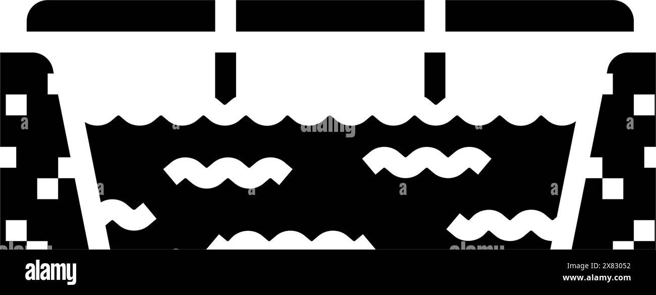 beam bridge glyph icon vector illustration Stock Vector Image & Art - Alamy