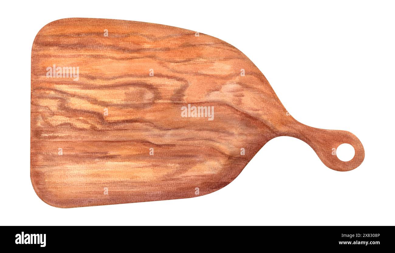 Wooden cutting board with smooth edges and handle. Eco friendly crafted ...