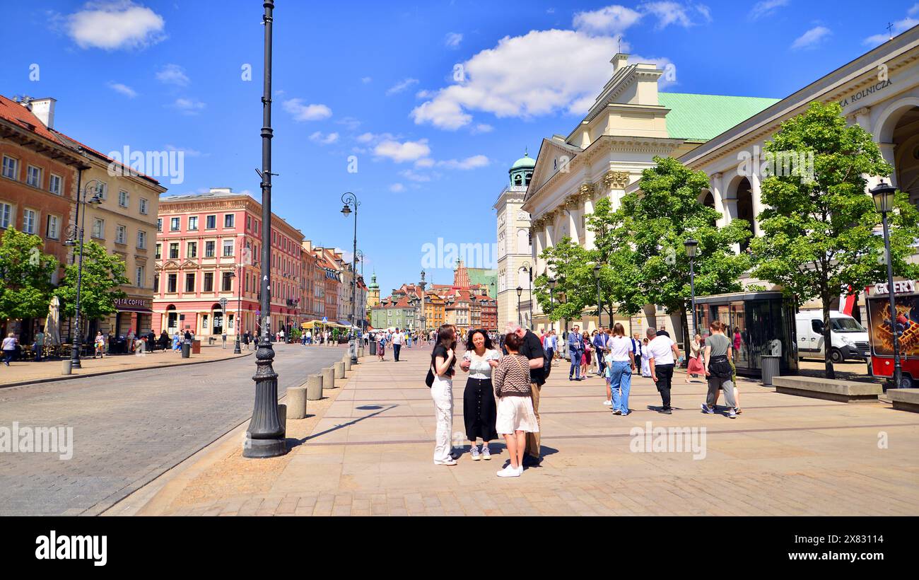Warsaw, Poland. 18 May 2024. People of different ages and nationalities ...