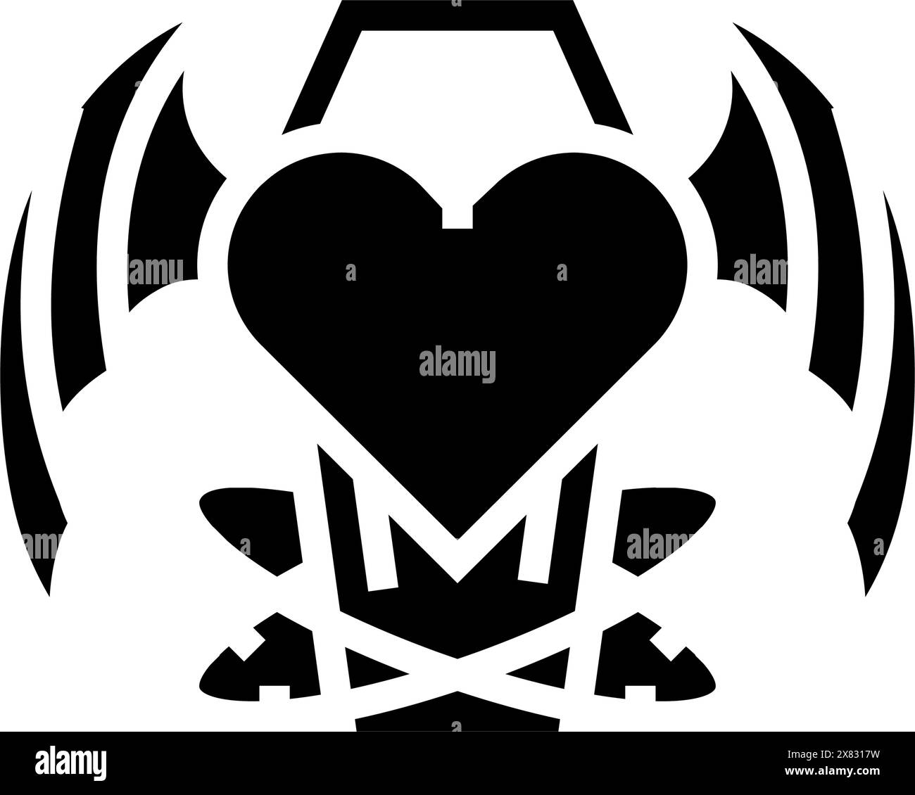 tattoos goth subculture glyph icon vector illustration Stock Vector ... tattoos goth subculture glyph icon vector illustration Stock Vector ...