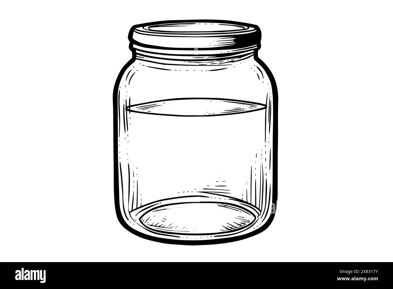 Jam jar clipart Black and White Stock Photos & Images - Alamy