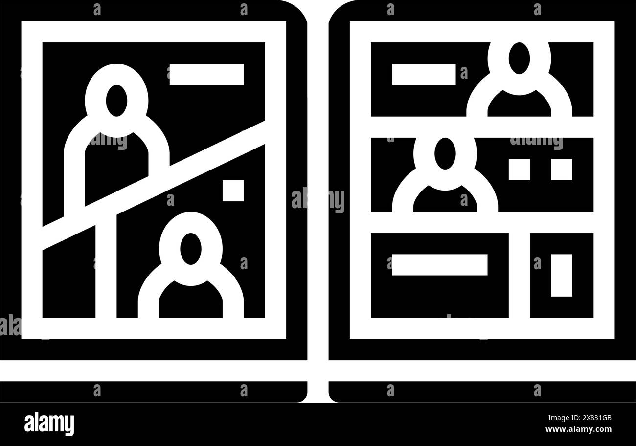 doujinshi otaku glyph icon vector illustration Stock Vector Image & Art ...