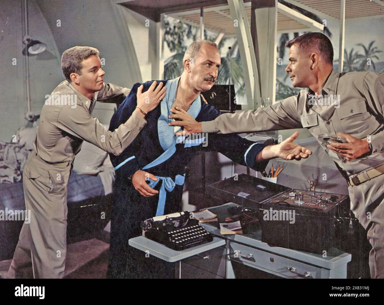 DON'T GO NEAR THE WATER 1957 MGM film with from left: Russ Tamblyn ...