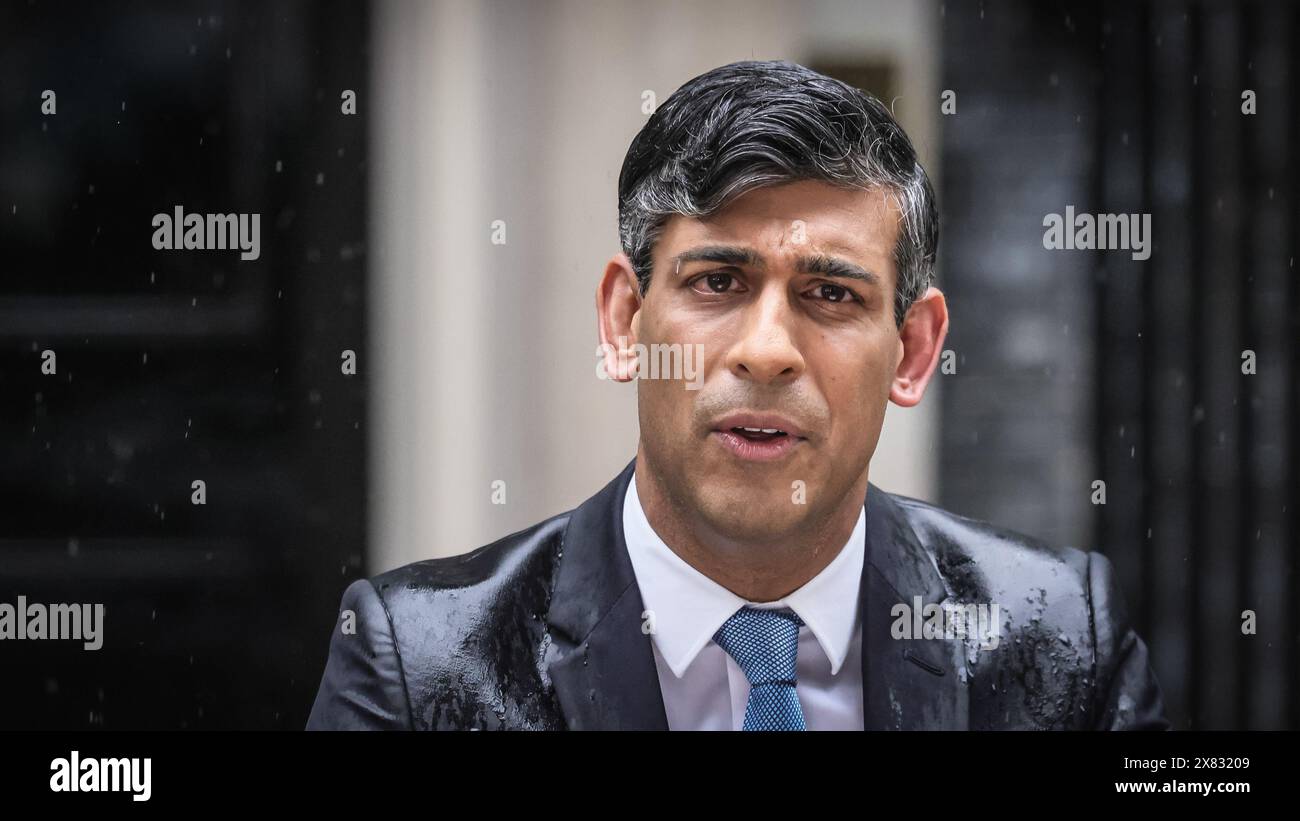 London Uk 22nd May 2024 Rishi Sunak Prime Minister Of The United