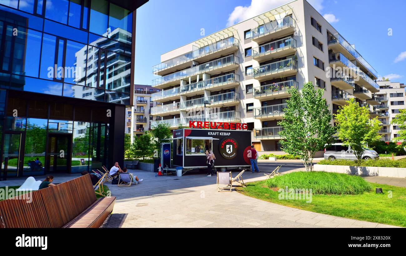 Warsaw, Poland. 18 May 2024. Kreuzberg Kraft Kebab. Turkish fast food ...