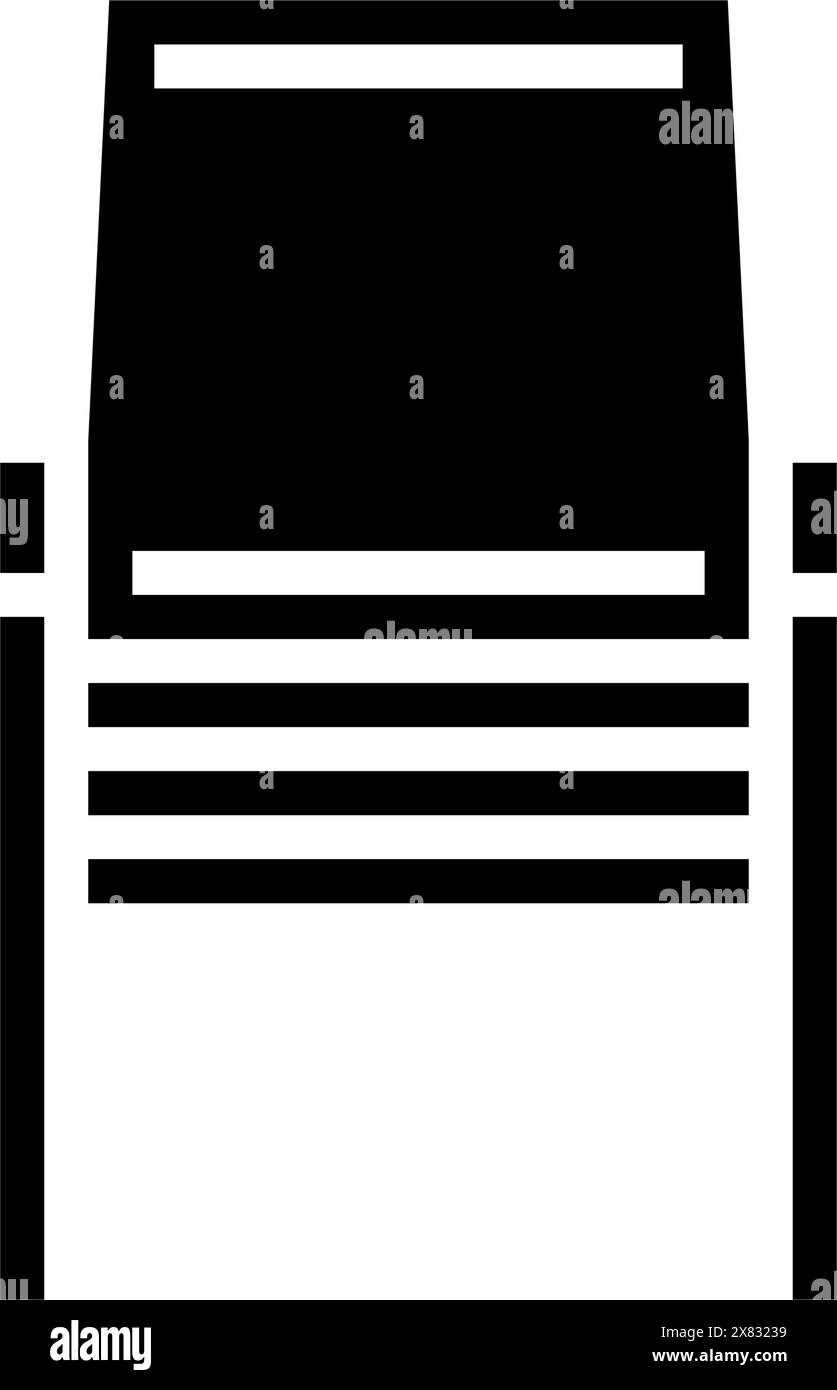 patio chair outdoor furniture glyph icon vector illustration Stock ...