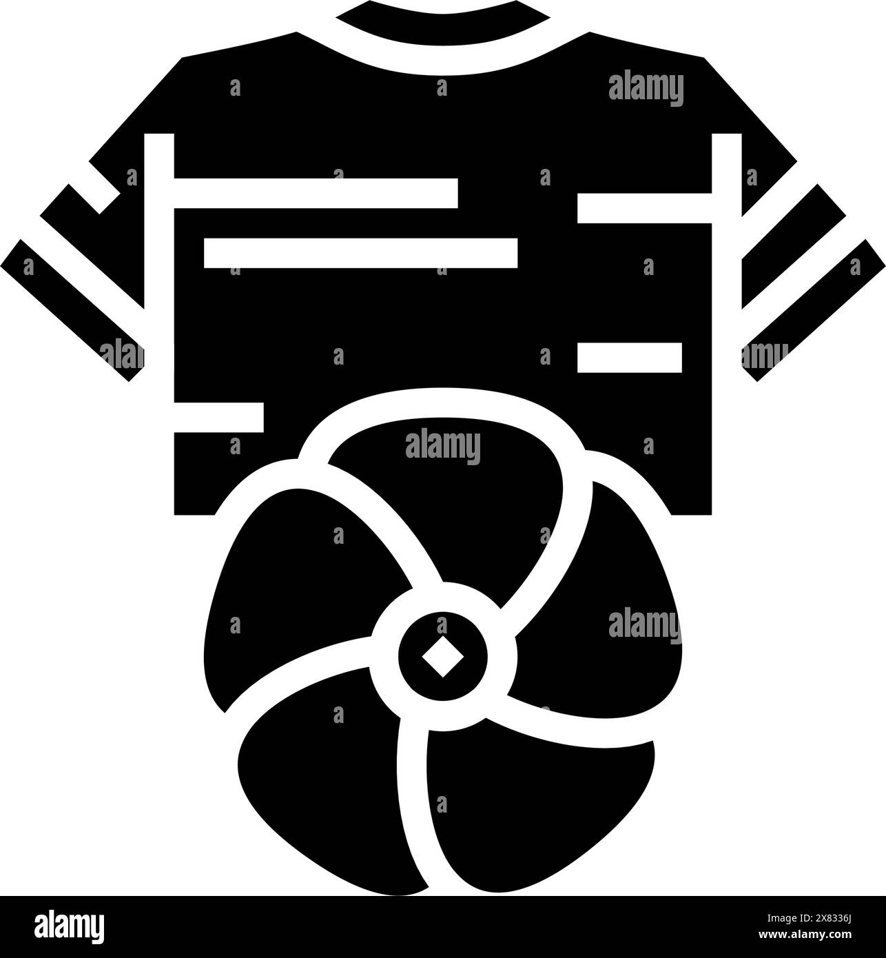 linen garments sustainable fashion glyph icon vector illustration Stock ...