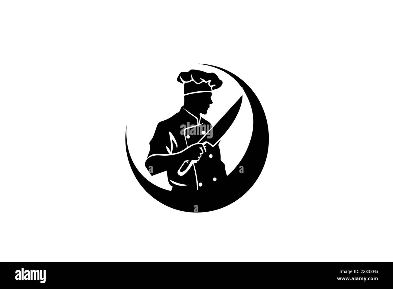 Chef's Vintage Logo Design for Gourmet Food Shop or Restaurant. Vector ...