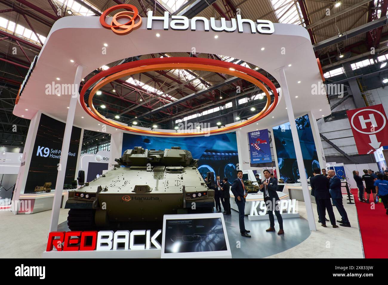 Bucharest, Romania. 22nd May, 2024: Hanwha Q CELLS stand at Black Sea ...