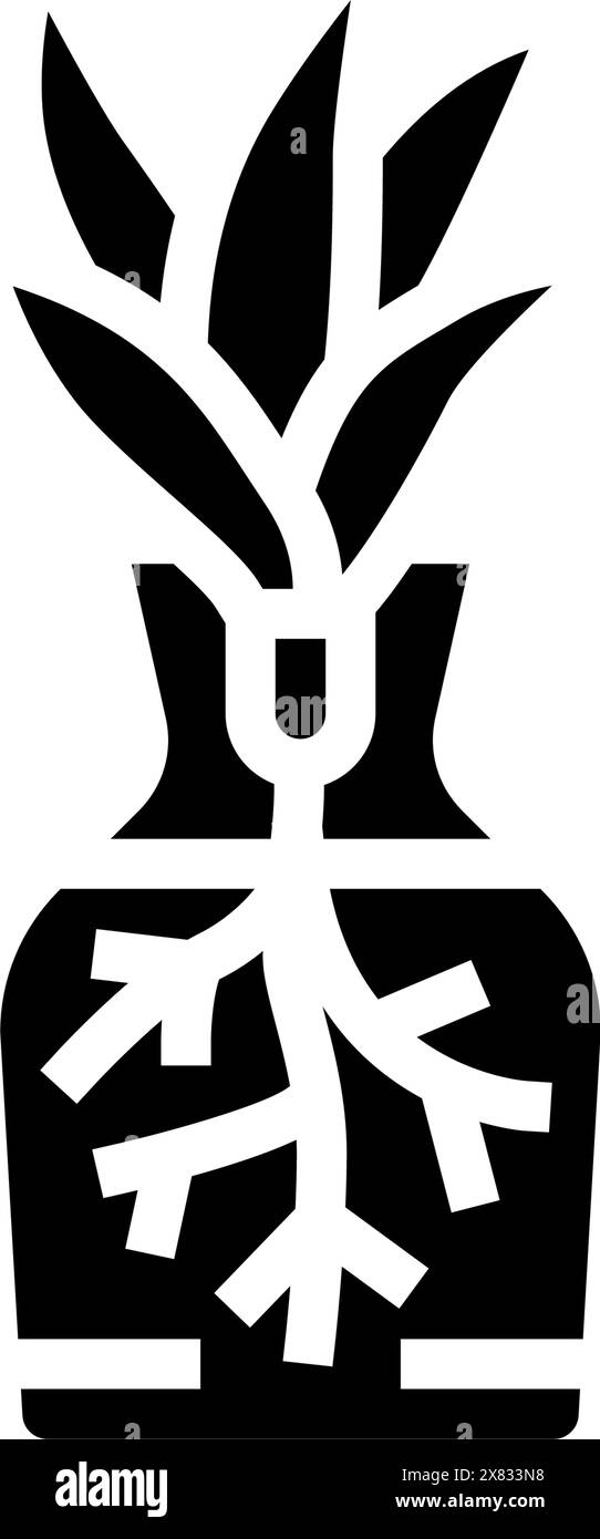 plant propagation urban gardening glyph icon vector illustration Stock ...