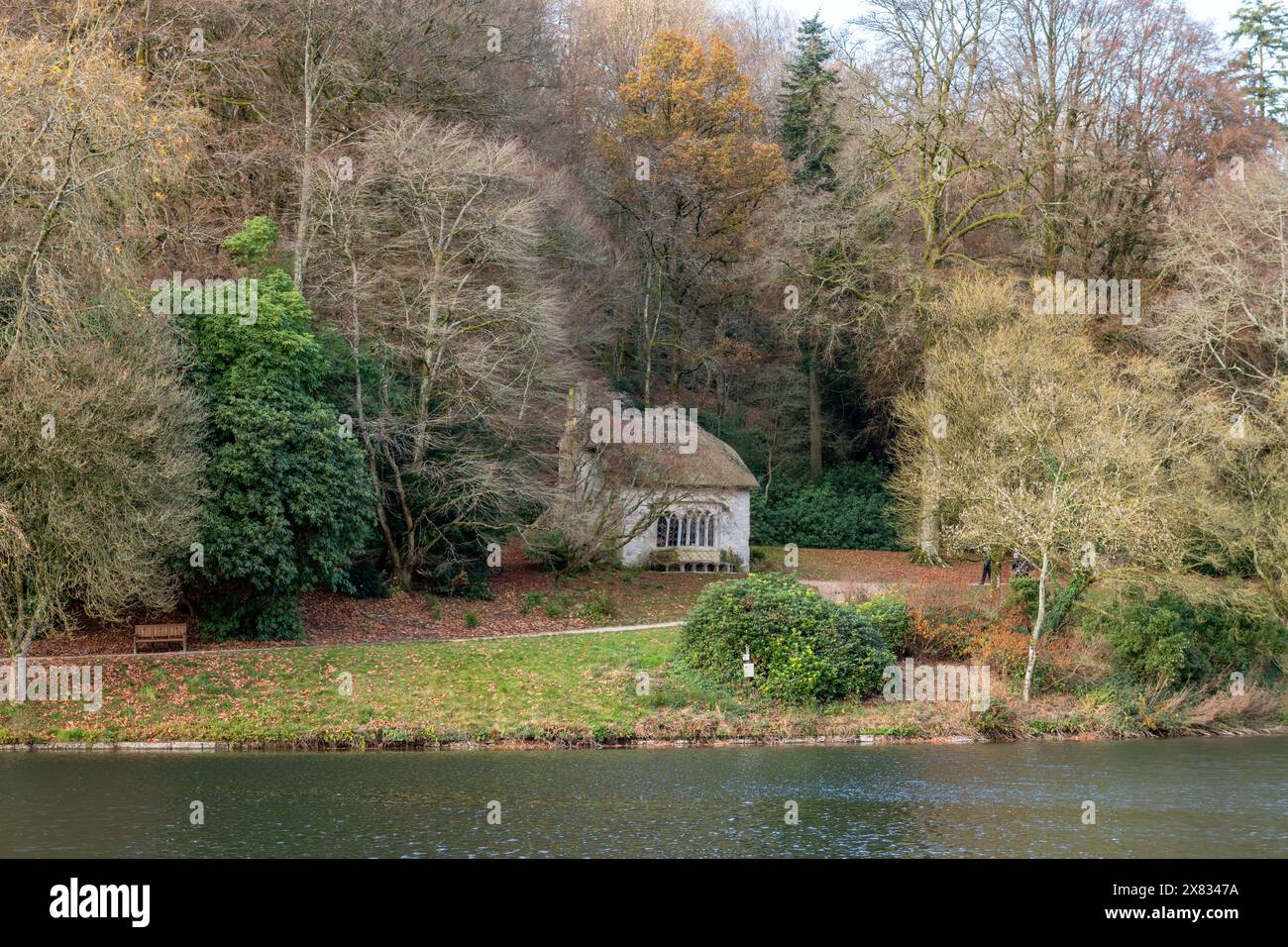 Stourhead gothic cottage hi-res stock photography and images - Alamy