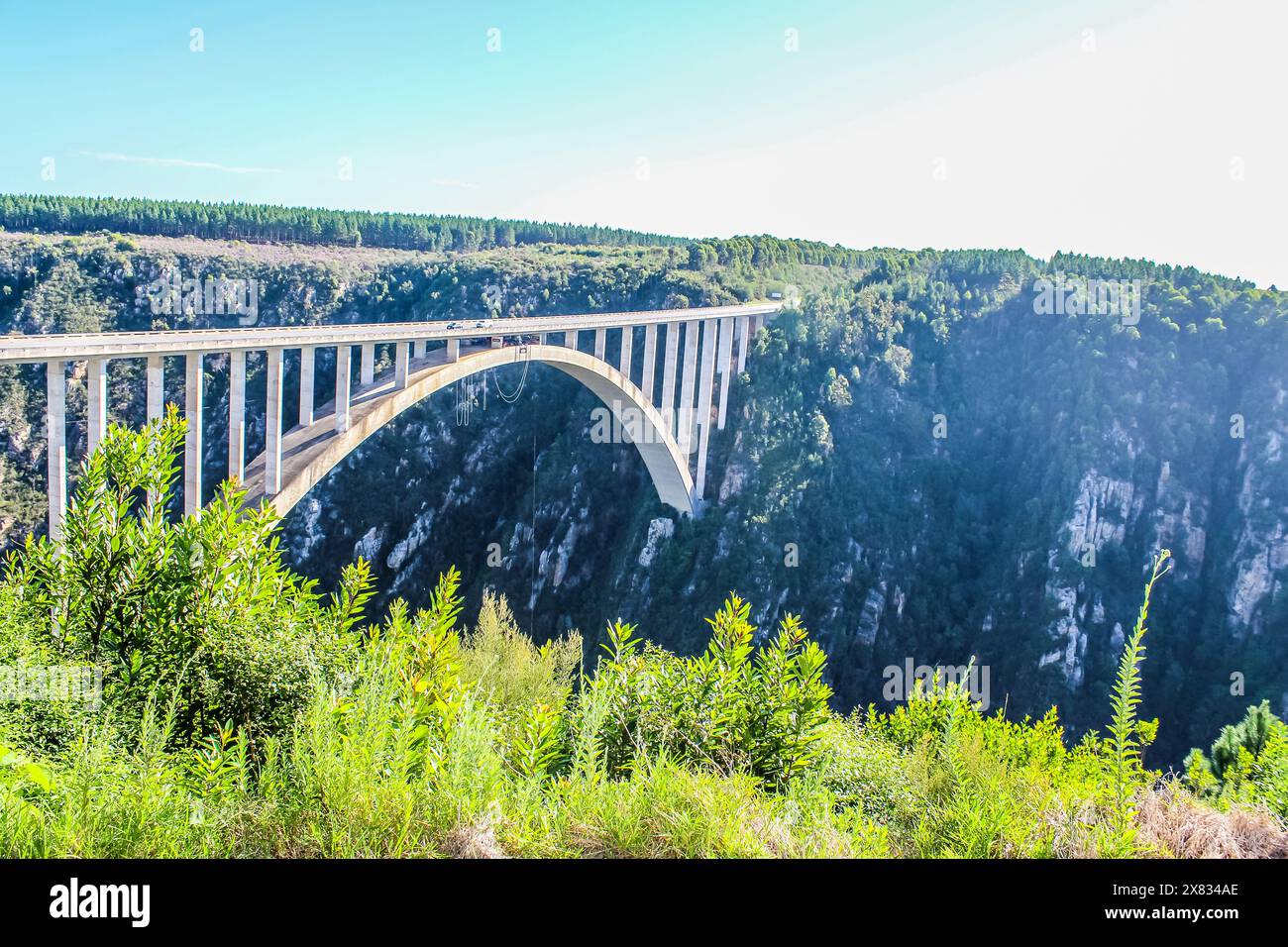 Bloukrans bunjee jumping bridge is an arch bridge located near Nature's ...