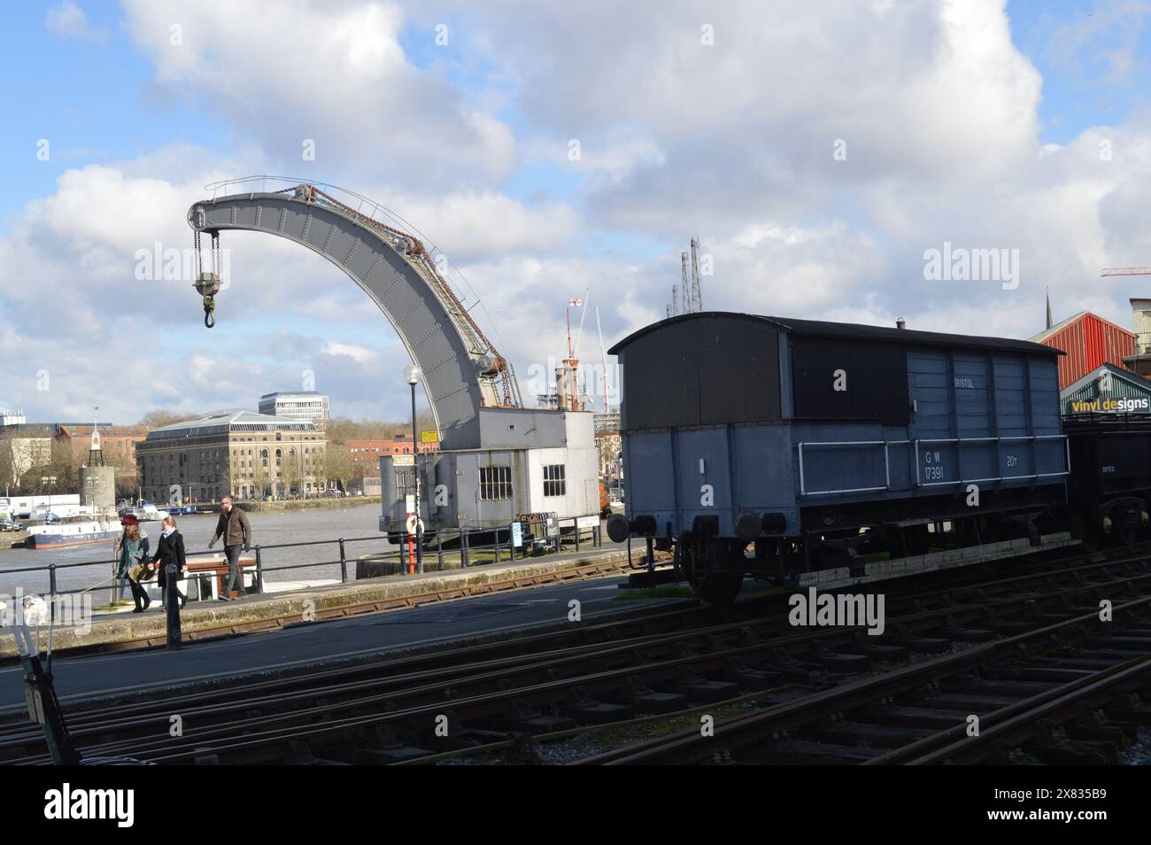 The Fairbairn Steam Crane and a GWR Toad Brakevan of the Bristol ...