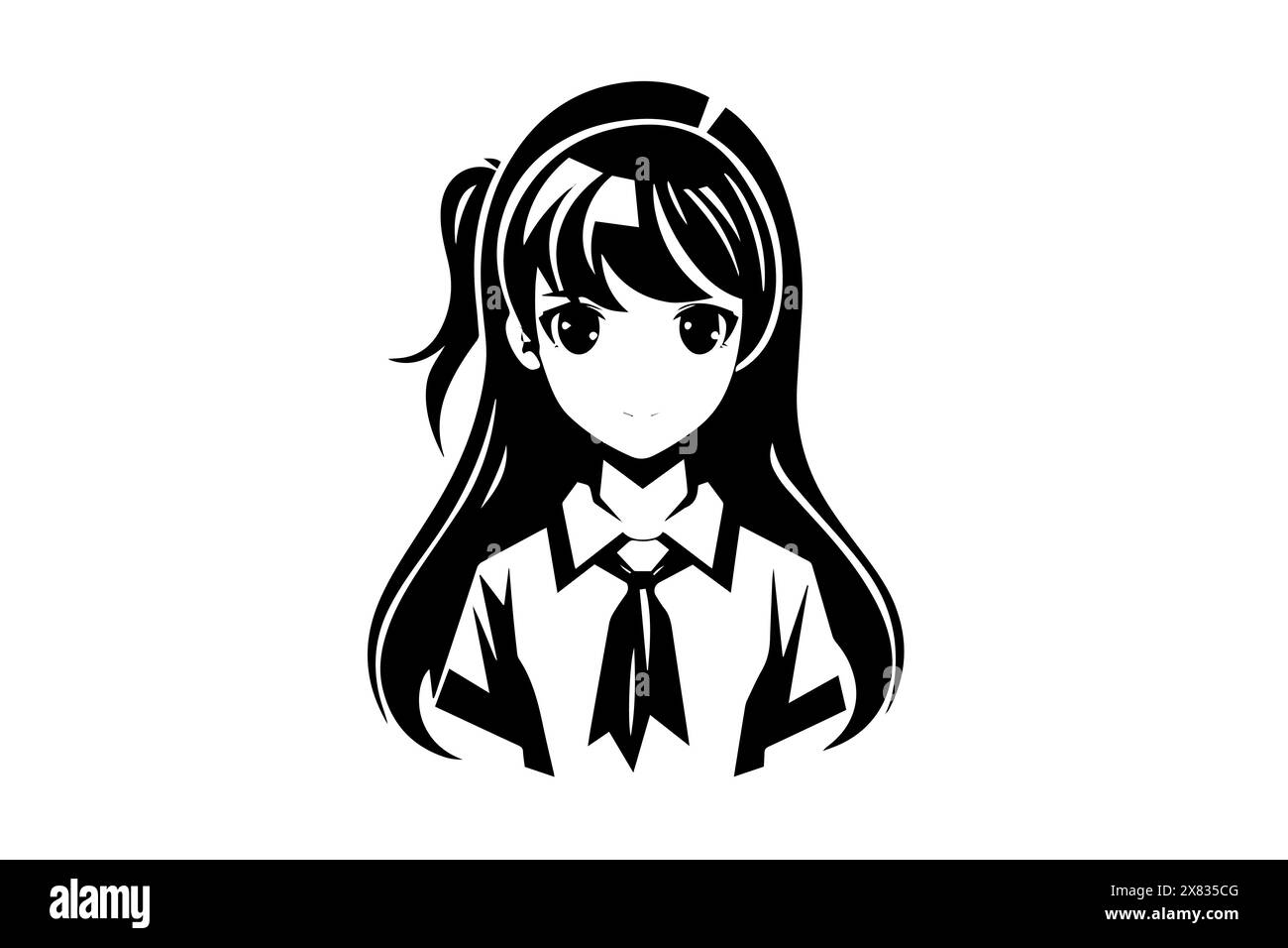Japanese Manga Girl: Vector Anime Character Design. Comic Art Stock ...