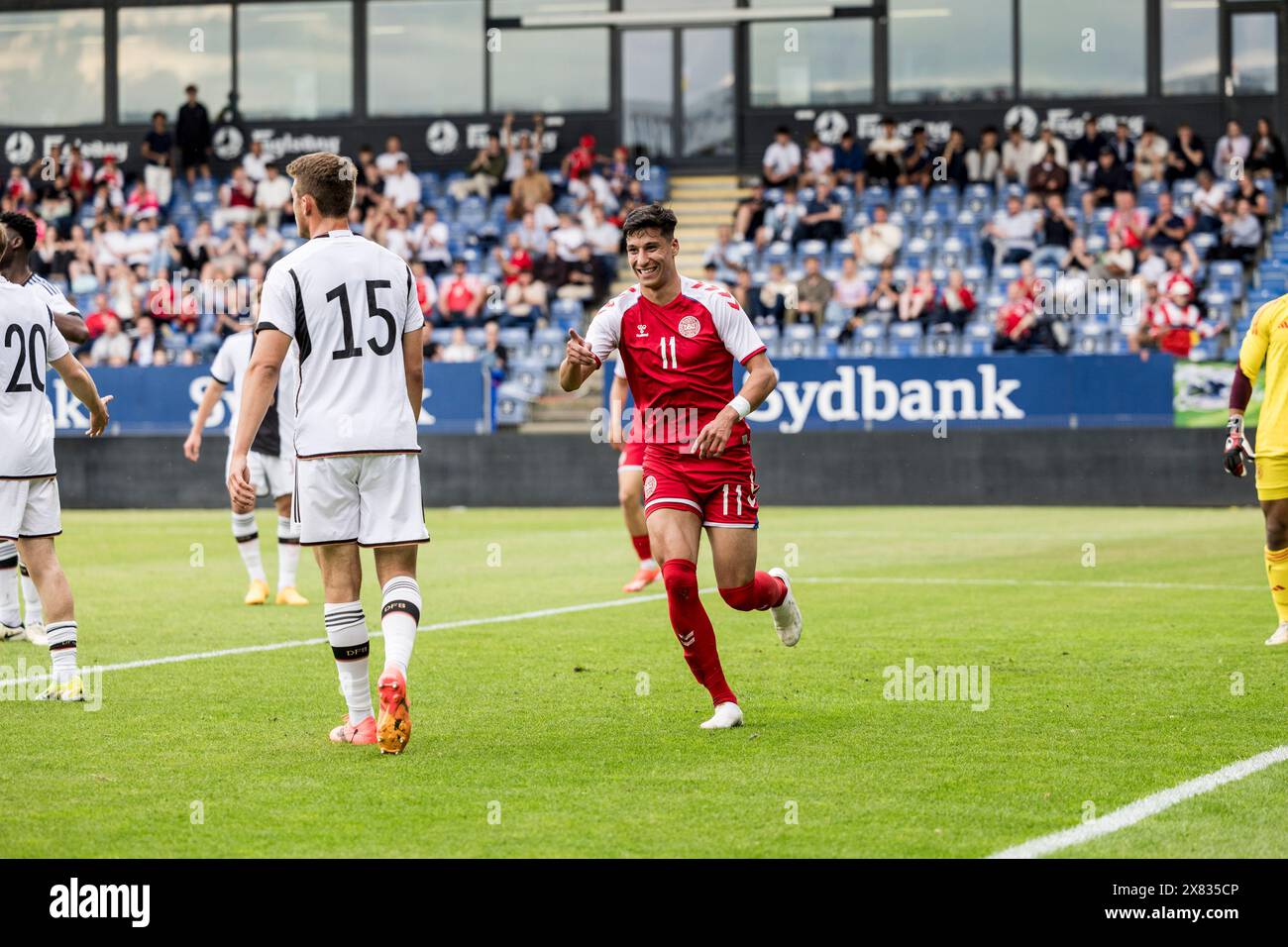Haderslev, Denmark. 22nd May, 2024. Adam Daghim (11) of Denmark seen ...