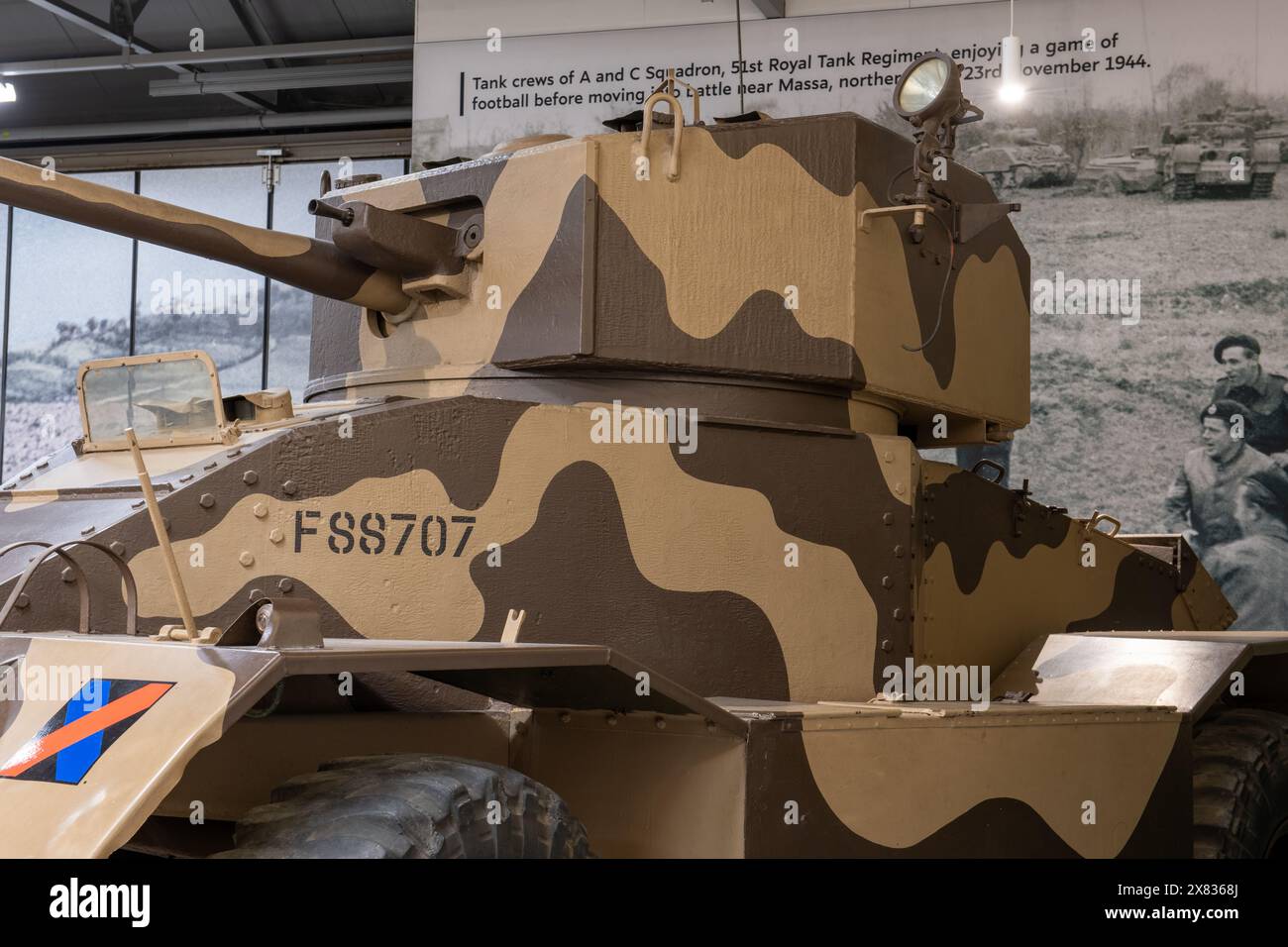 Bovington.Dorset.United Kingdom.February 22nd 2024.An AEC armoured car ...