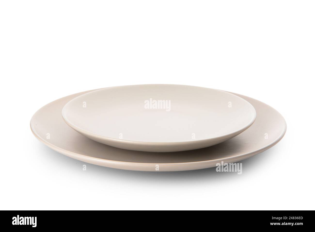 Beautiful plates on white background Stock Photo - Alamy