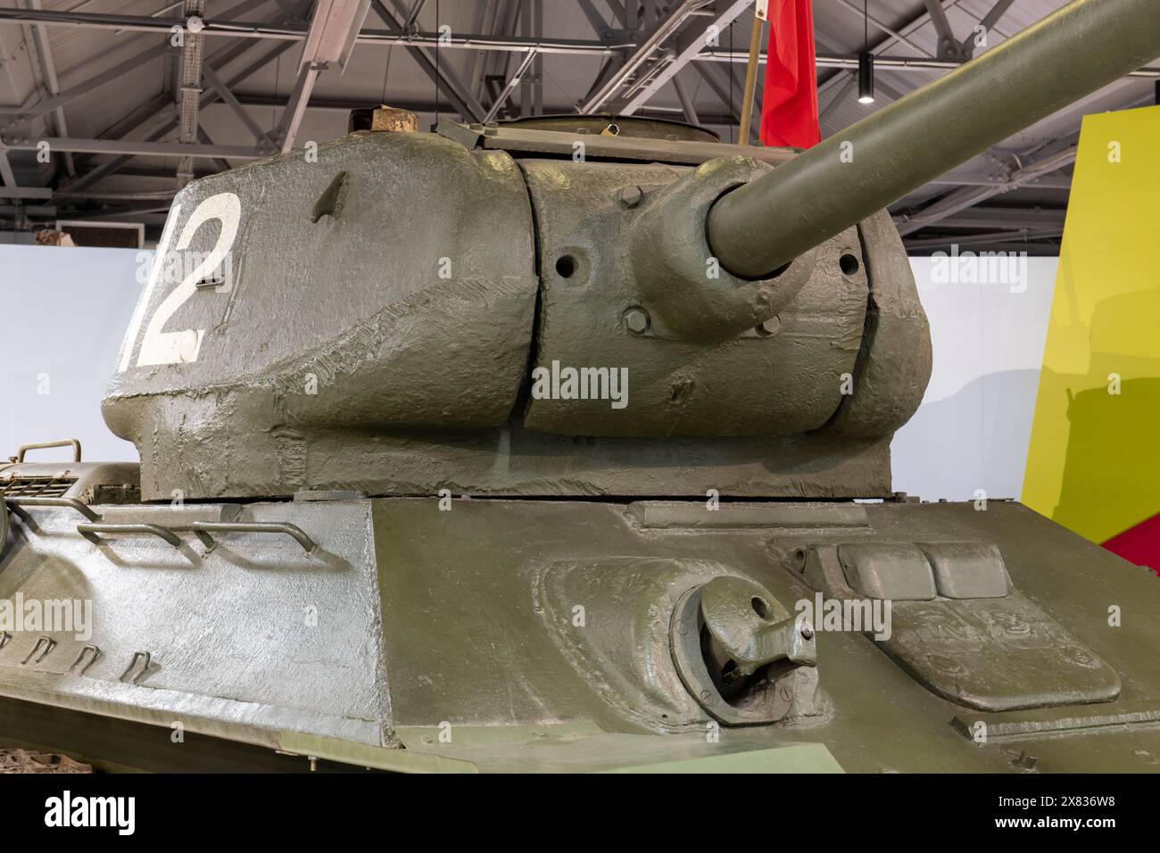 Bovington.Dorset.United Kingdom.February 25th 2024.A T-34/85 tank from ...