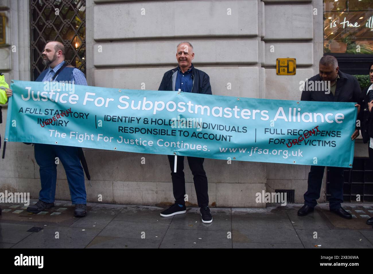 London, UK. 22nd May 2024. Protesters hold a 'Justice For ...