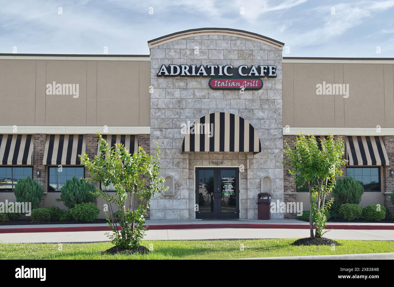 Houston, Texas USA 04-07-2024: Adriatic Cafe Italian Grill restaurant ...