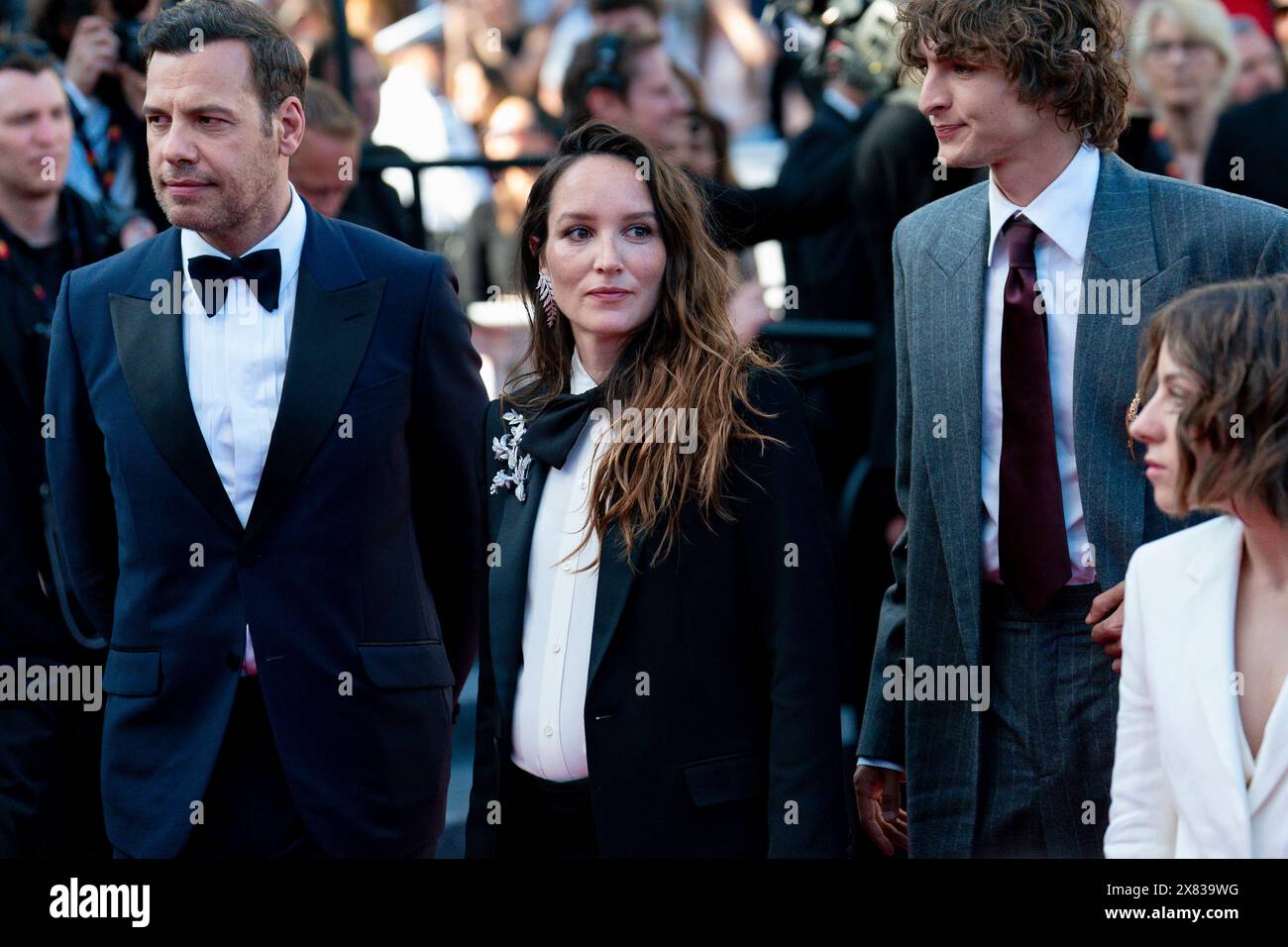 Cannes, France. 22th May, 2024. Laurent Lafitte and Anaïs Demoustier ...