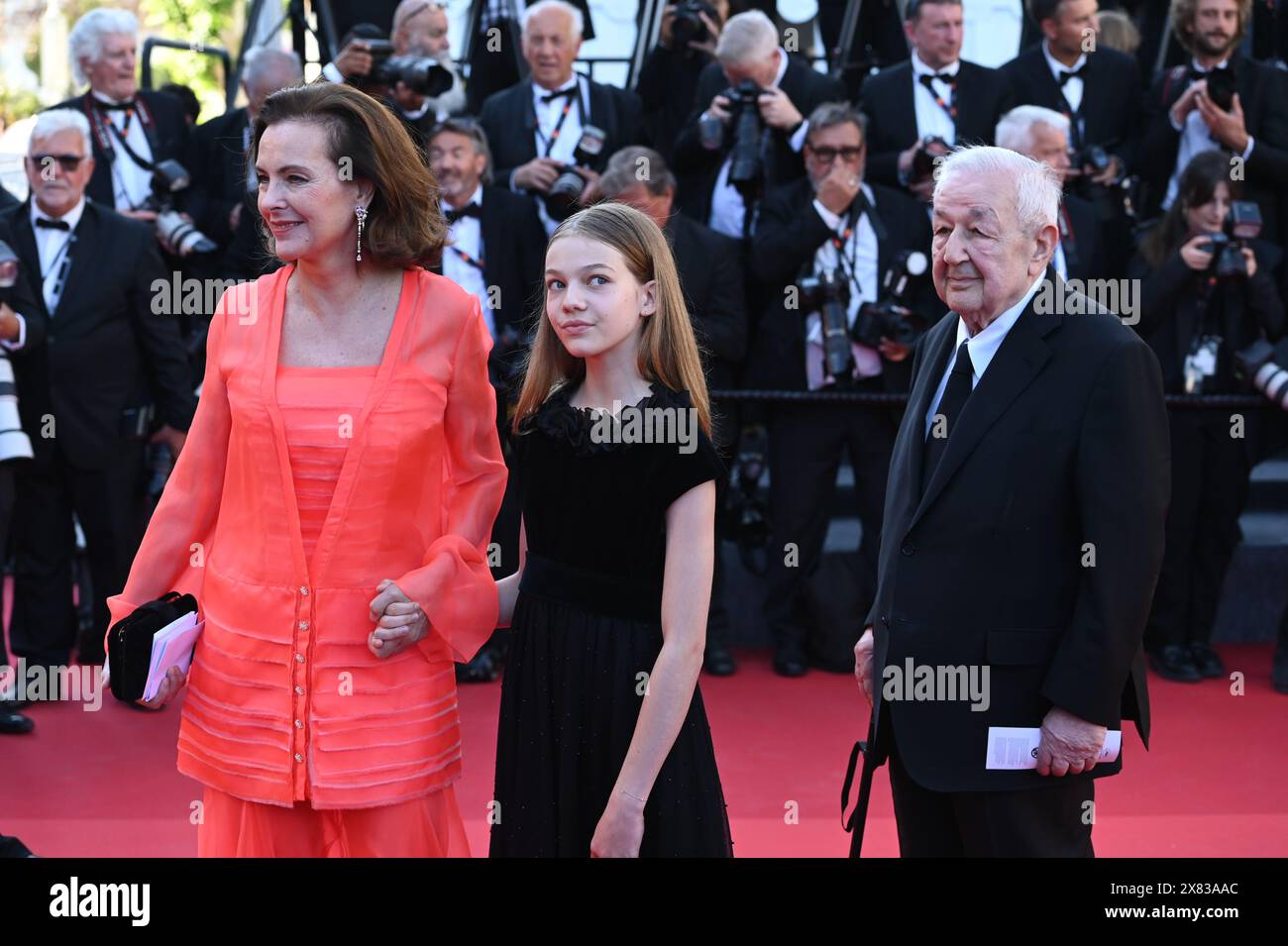 Cannes, France. 22nd May, 2024. Carole Bouquet, Darya Rassam and Paul ...