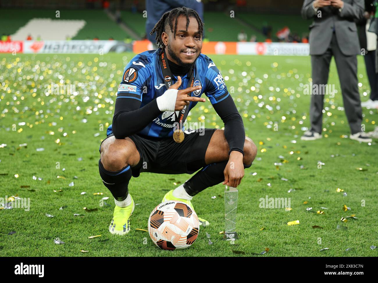 Dublin, Ireland. 22nd May, 2024. Soccer: Europa League, Atalanta ...