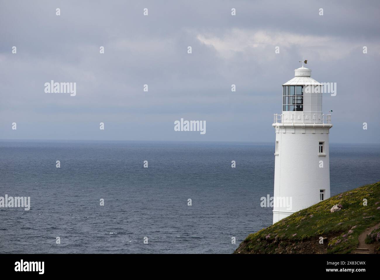 Trevose Dinas Head Lighthouse Stock Photo - Alamy
