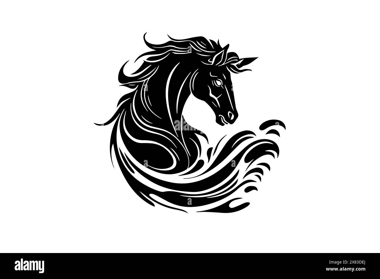 Arabian horse hand drawing Stock Vector Images - Alamy