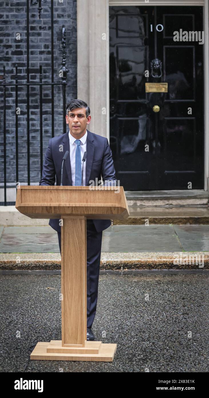 London, UK. 22nd May, 2024. Rishi Sunak, Prime Minister of the United ...