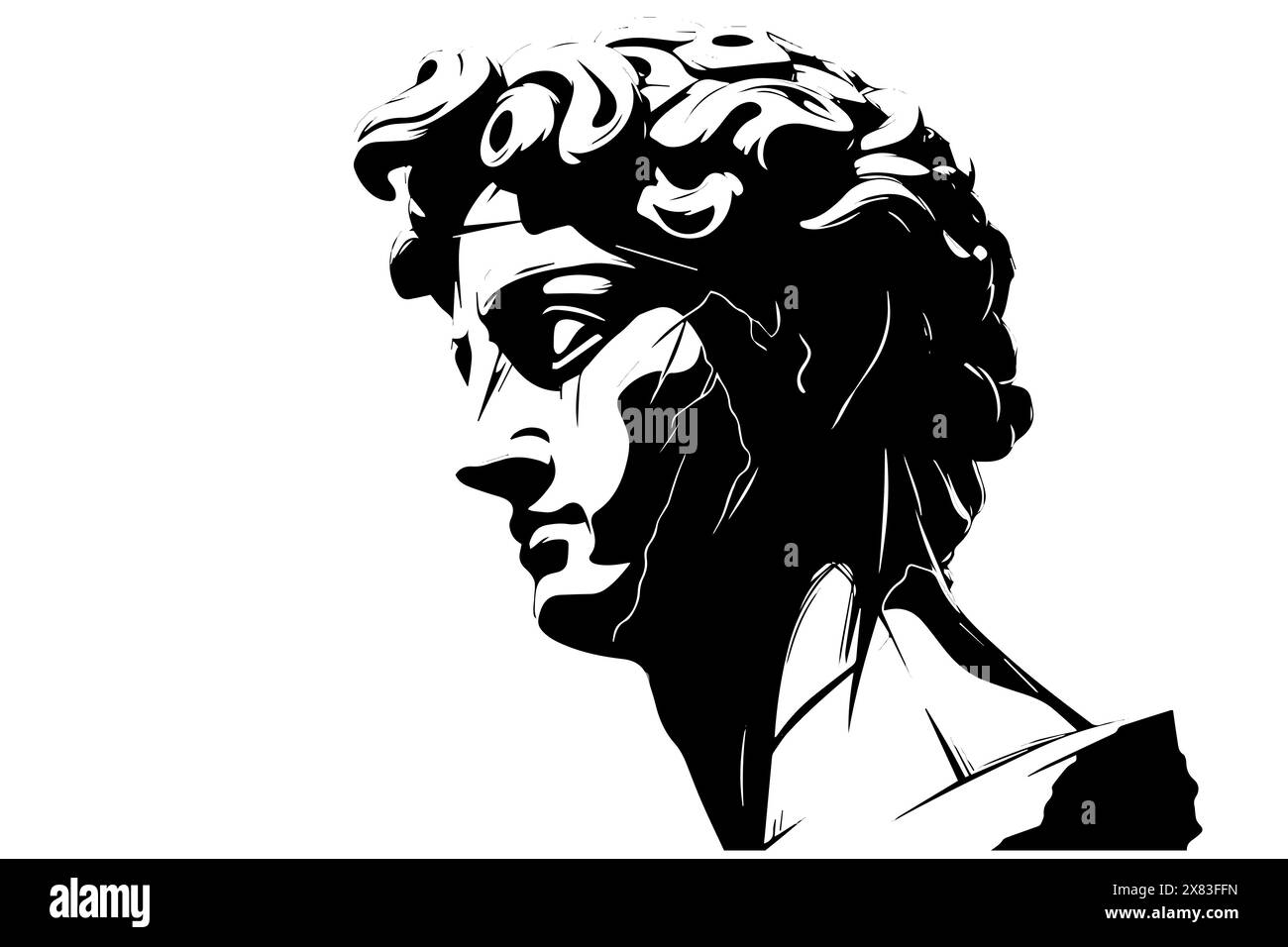 Profile view sculpture Black and White Stock Photos & Images - Alamy