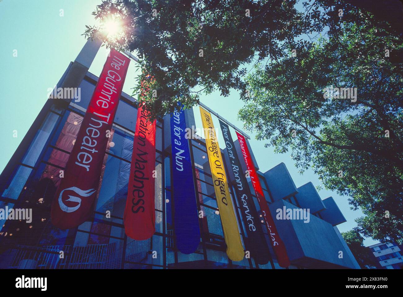 Banners at Guthrie Theater on Vineland Place in Minneapolis, Minnesota ...