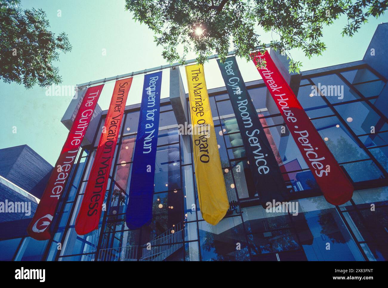 Banners at Guthrie Theater on Vineland Place in Minneapolis, Minnesota ...