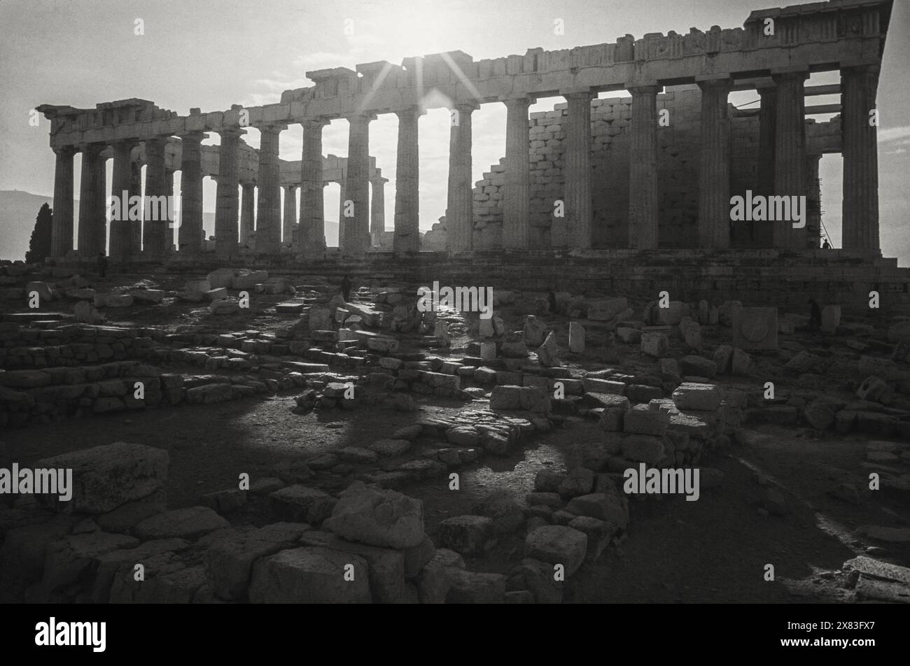 Athens black white hi-res stock photography and images - Alamy