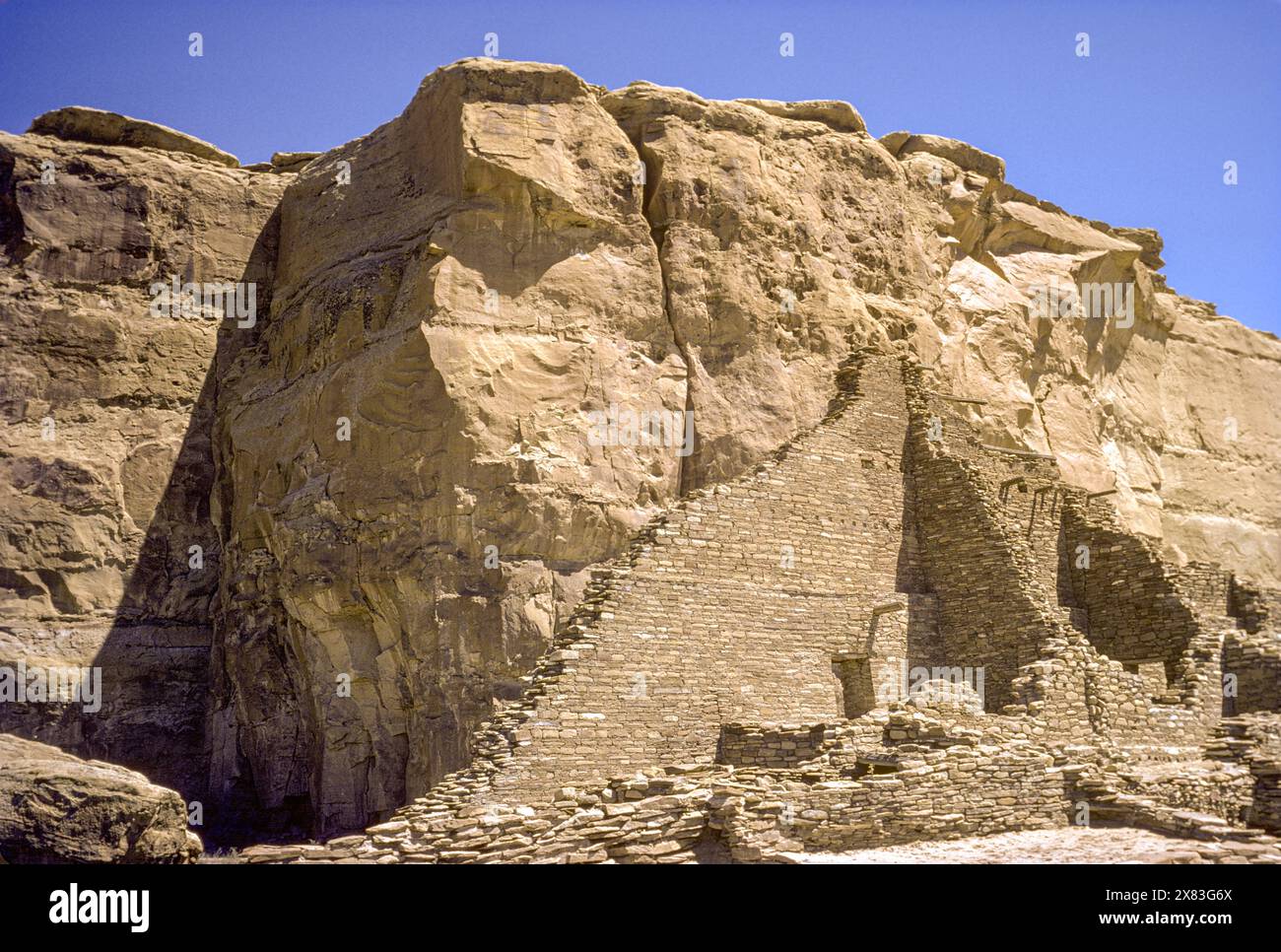 Chaco Culture National Historical Park in New Mexico with Pueblo ruins ...