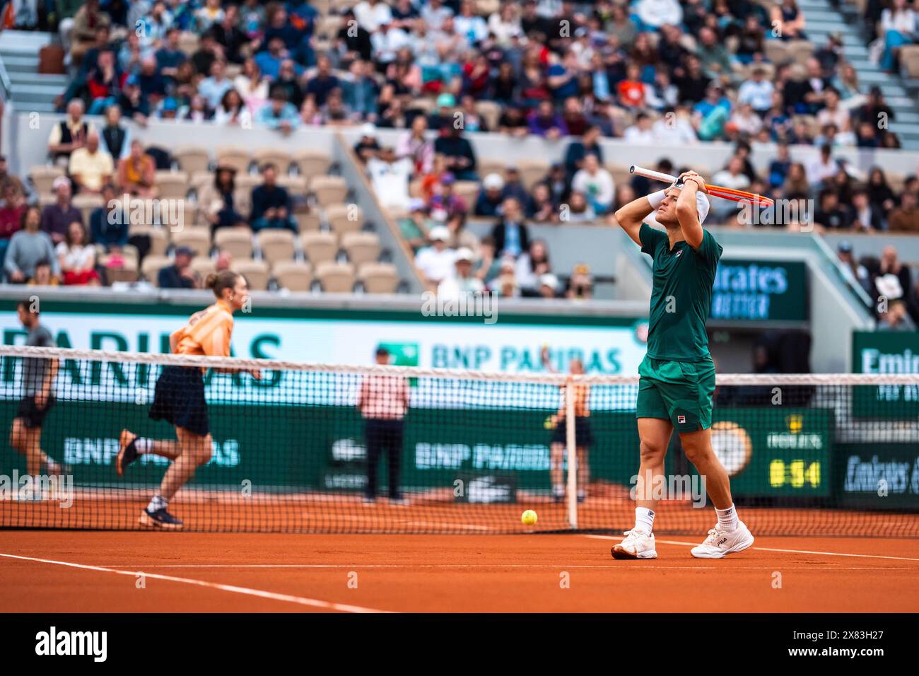 Diego SCHWARTZMAN (ARG) during the Roland-Garros 2024, ATP and WTA Grand Slam tennis tournament ...