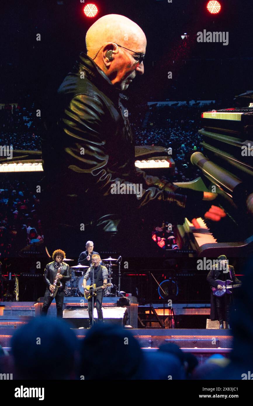Sunderland, UK - Bruce Springsteen performs in the rain at the Stadium ...