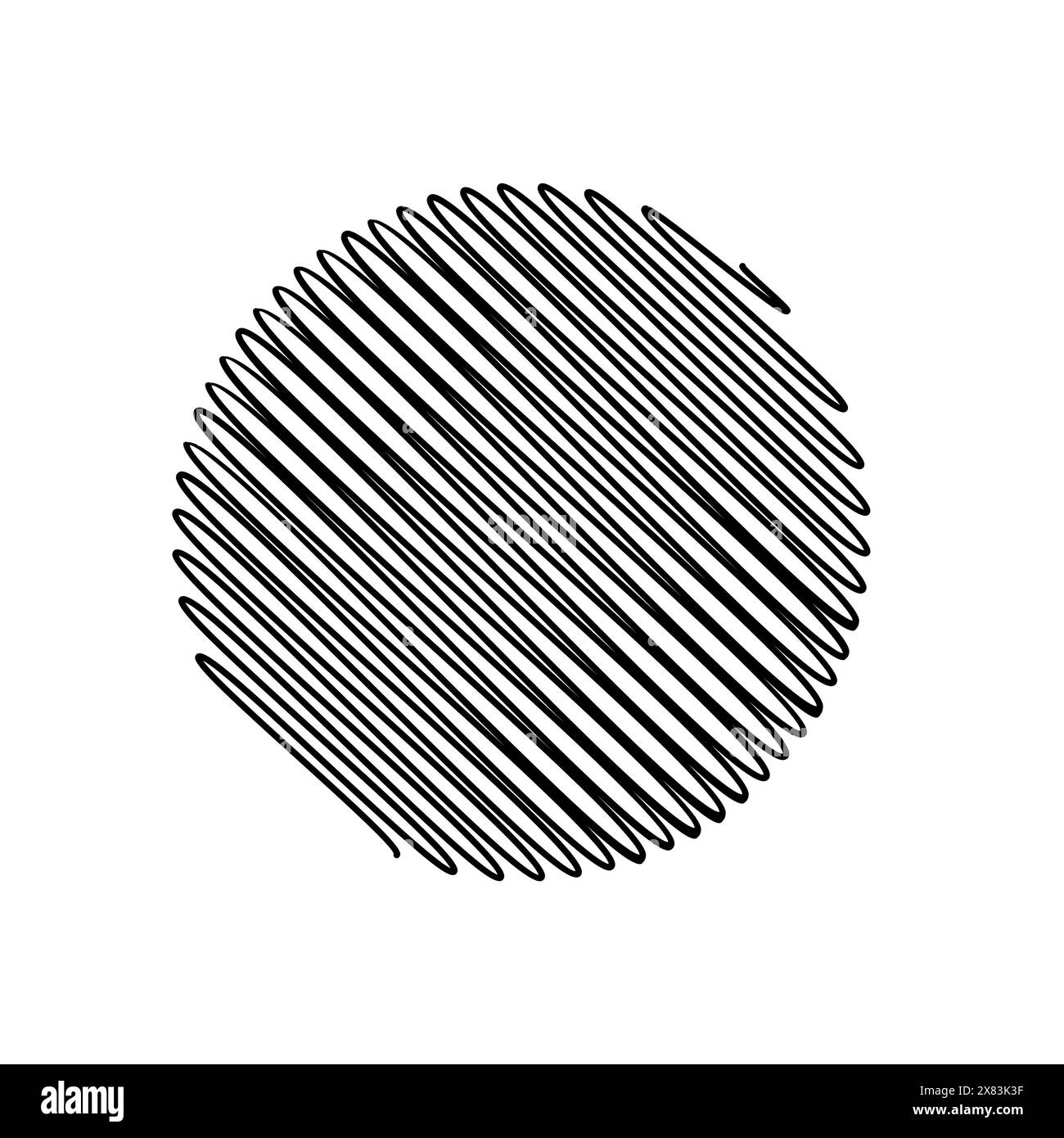 Black Abstract Circle Scribble Background, Vector Illustration Stock Vector Image & Art - Alamy