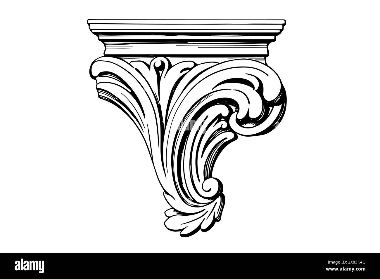 Vintage Baroque Molding: Ornate Stucco Fringe in Classic Victorian ...