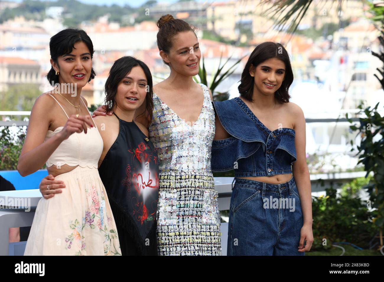 May 22, 2024, Cannes, Cote D'azur, France: RAKHEE THAKRAR, PASCALE KANN, ARIANE LABED and MIA ...